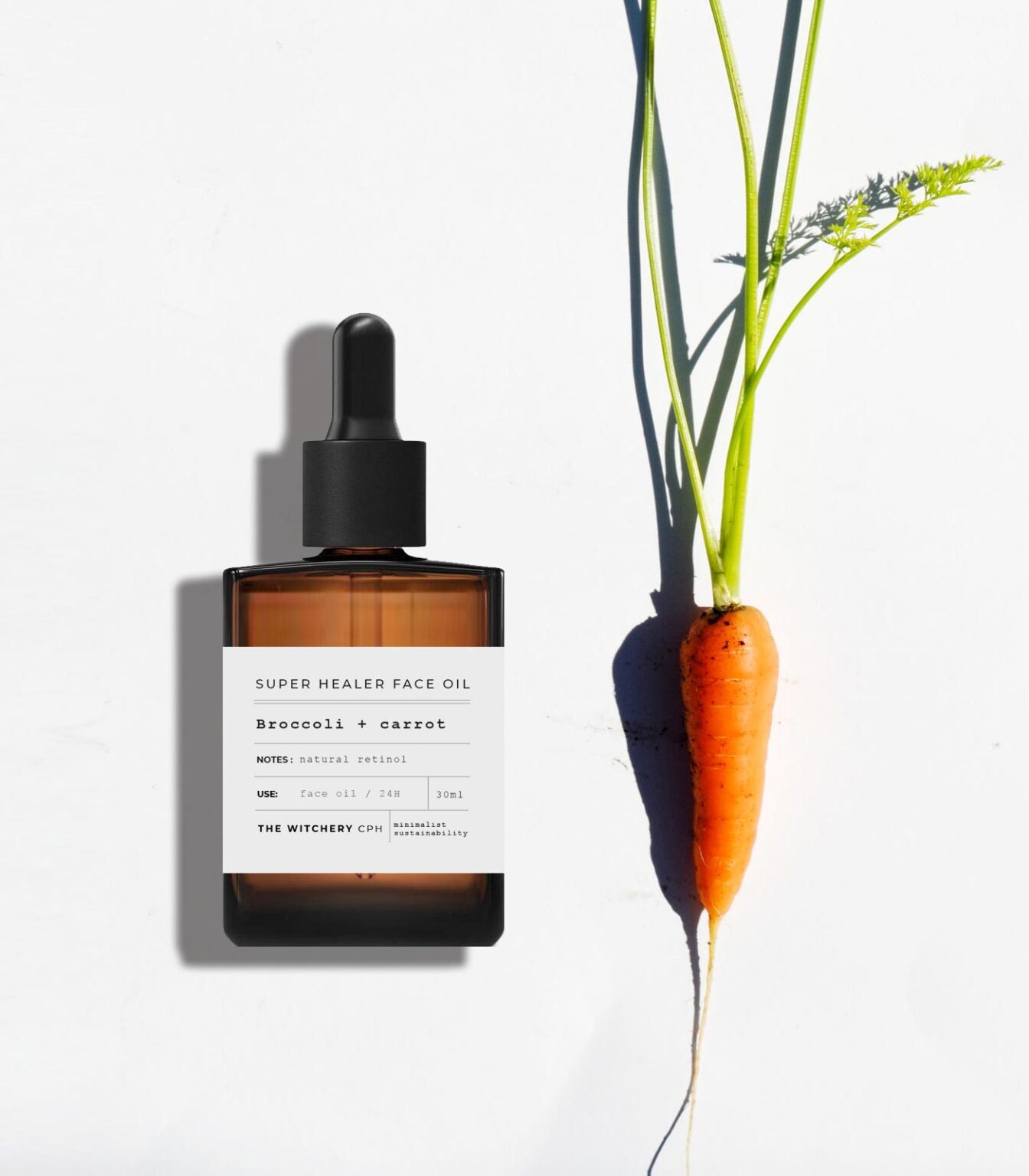 Natural Retinol Broccoli Carrot Night Face Oil - The Witchery CPH